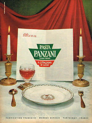 PUBLICITE ADVERTISING 035 1962 PANZANI 2 pates | eBay