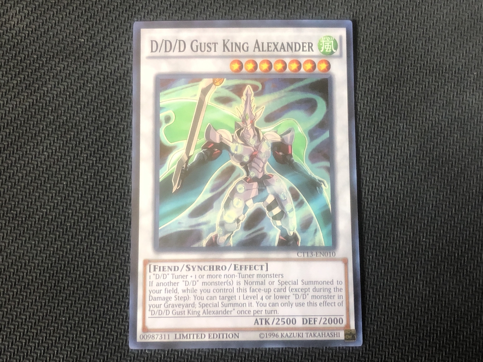 D/D/D Gust King Alexander CT13-EN010 - Super Rare Limited NM Yugioh | eBay