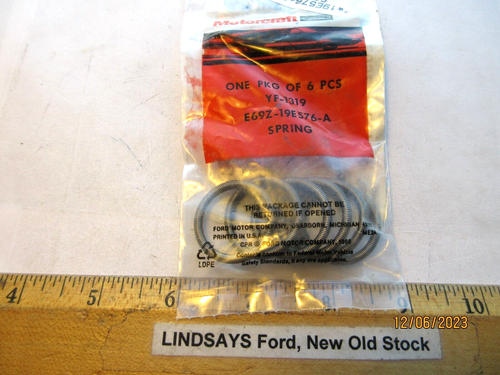 6 PCS FORD MOTORCRAFT 1986/2019 "SPRING" (AC TUBE LOCK COUPLING), E69Z ...