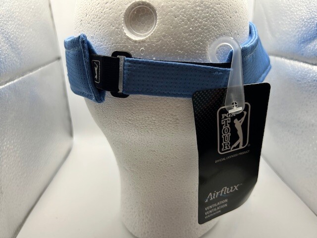 PGA Tour AIRFLUX Fairway Mesh Golf Visor Green Orange Blue Adjustable ...