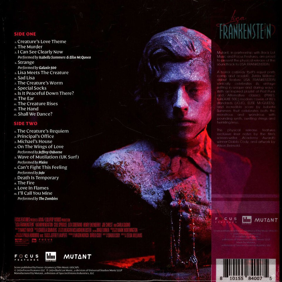 Isabella Summers - OST Lisa Frankenstein Red Vinyl (2024 - CZ ...