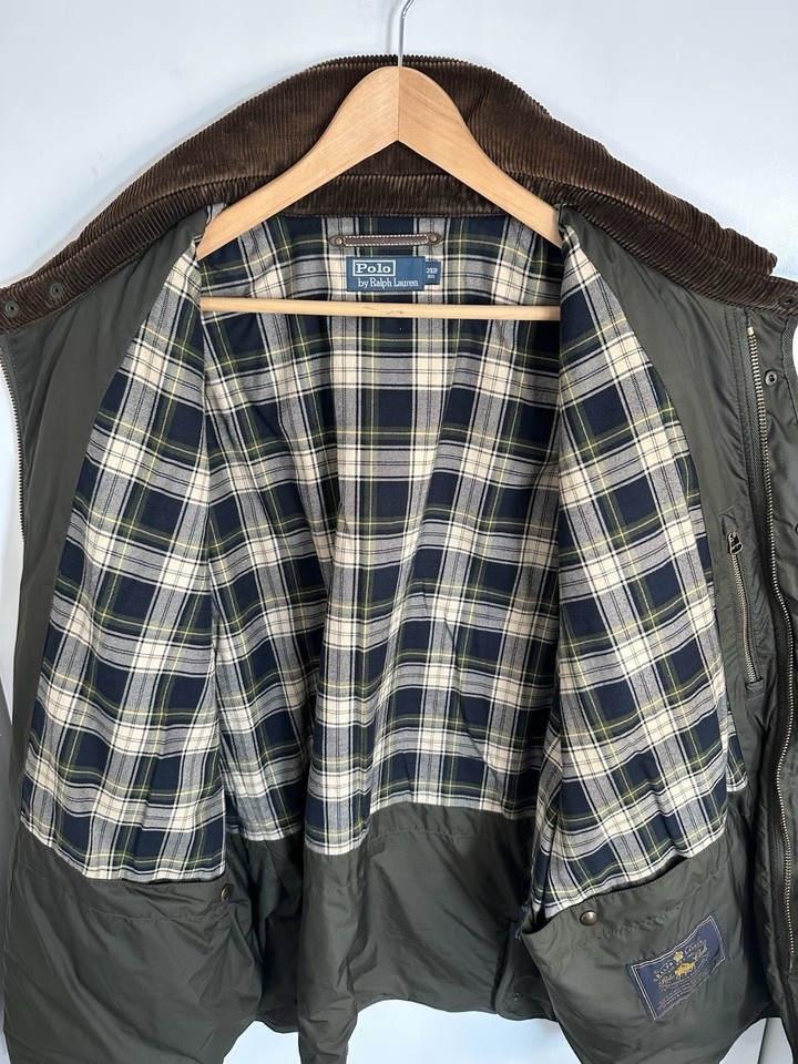 Ralph Lauren Olive Green Quilted Field Jacket Coat - Men’s Size 3XB Reg ...