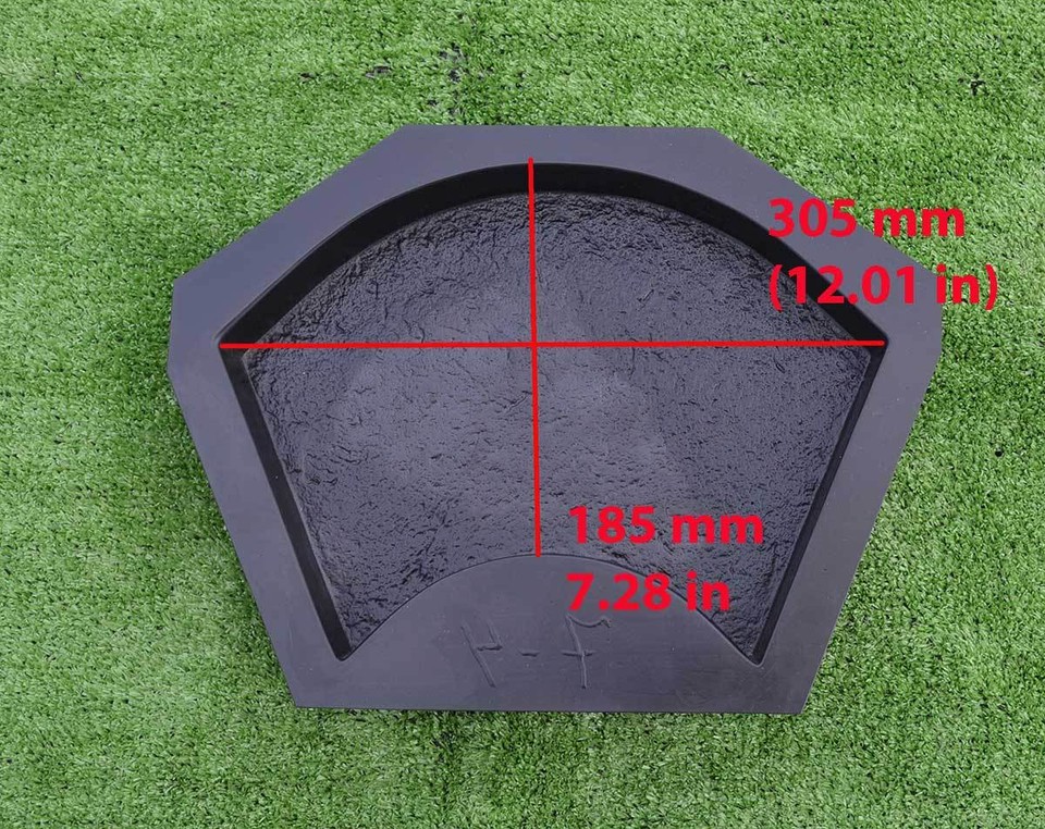 Concrete molds Border Flower stone Garden decor edging sold set 2 pcs ...