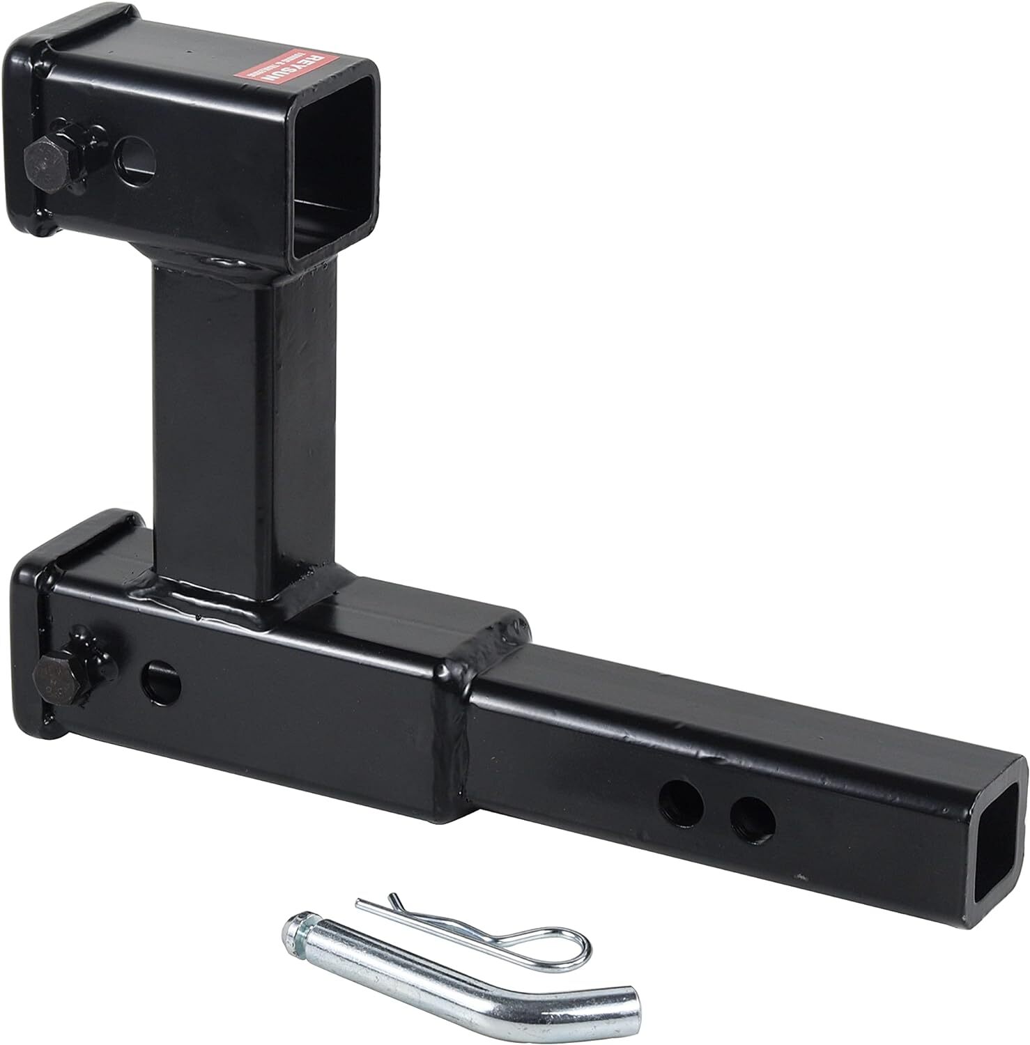 864131 Dual Hitch Receiver with 7-1/2 inch Rise/Drop, Receiver Hitch ...