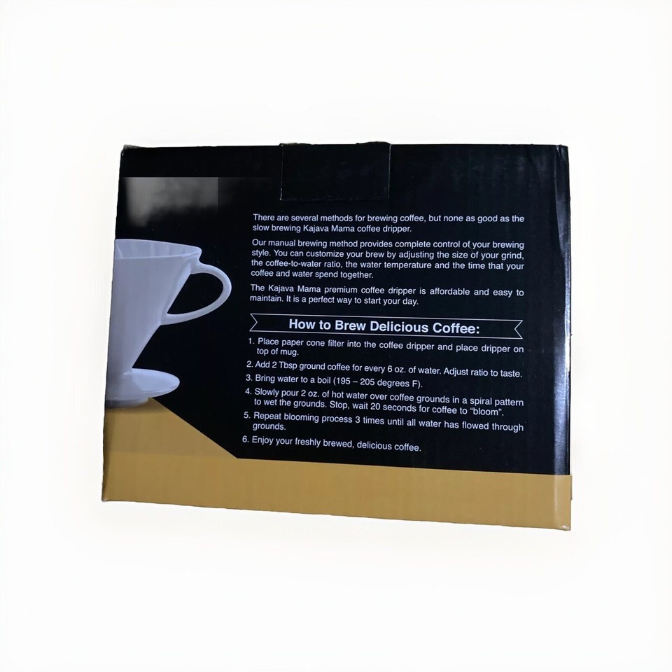 Kajava Mama Pour Over Coffee Dripper - Ceramic Slow Brewing Accessories ...
