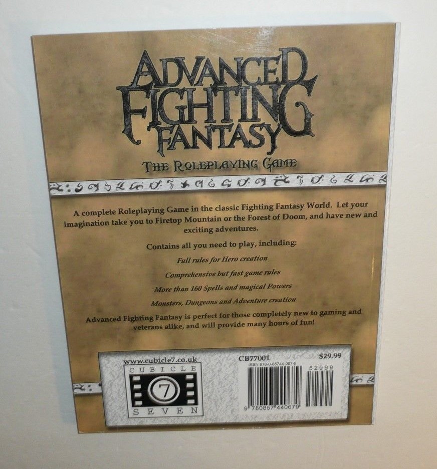 Advanced Fighting Fantasy : The Roleplaying Game by Ian Livingstone ...