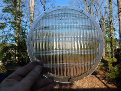 Antique Depress Glass Headlight Lens Unique Design Promolite 8.25 ...