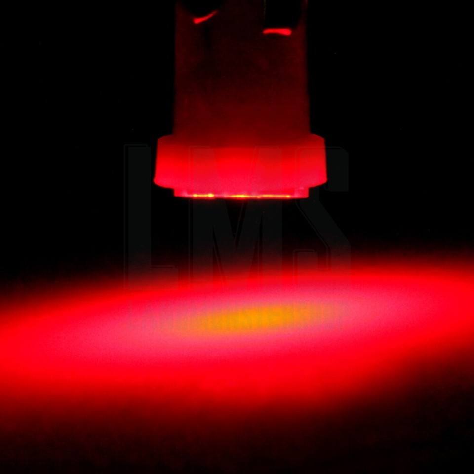 6x Red T10 6 LED Bulb Instrument Panel Cluster Dashboard Lights w ...