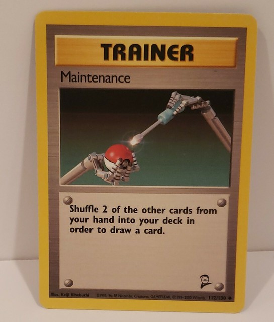 Pokémon TCG Maintenance Base Set 2 112/130 Regular Unlimited Uncommon ...