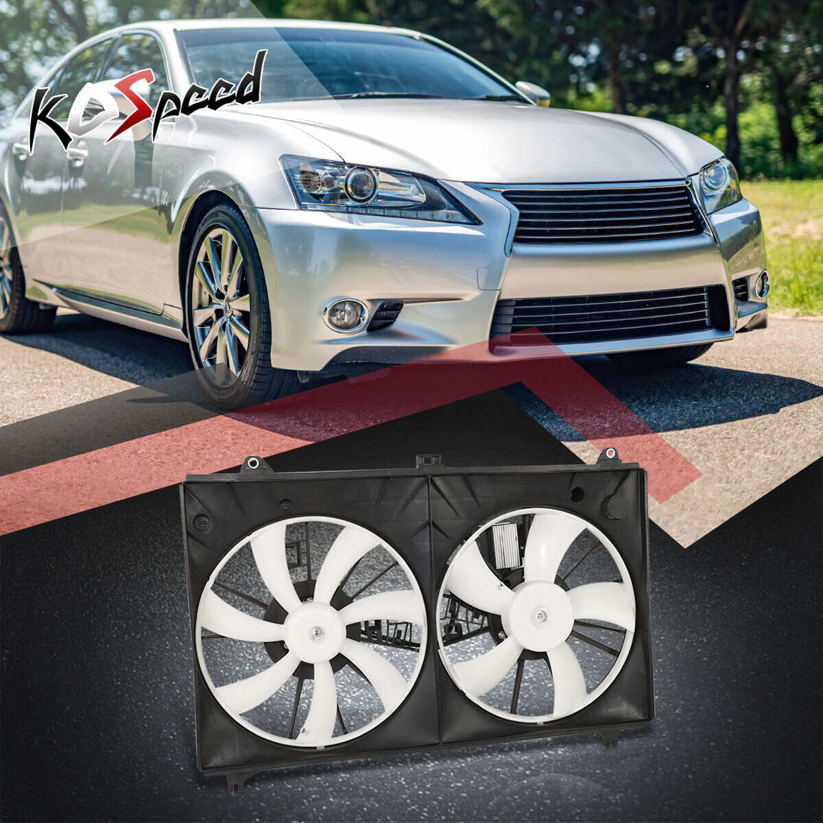 OE Factory Style Radiator Cooling Fan Assembly for 13-15 Lexus Gs350 3 ...