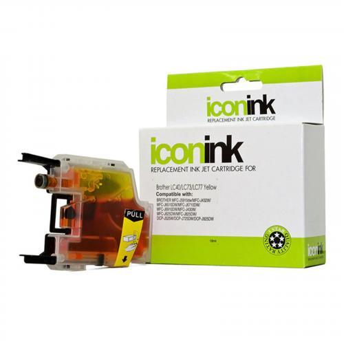 Icon Ink Cartridge Compatible for Brother LC77 LC73 LC40 - Yellow ...