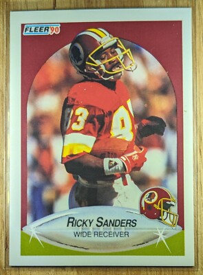 1990 Fleer Ricky Sanders #167 Washington Redskins NFL Football Card | eBay
