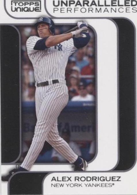 2009 Topps Unique - Unparalleled Performance Alex Rodriguez #UP04 for ...