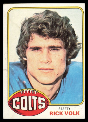 1976 Topps Football #371 Rick Volk Baltimore Colts | eBay