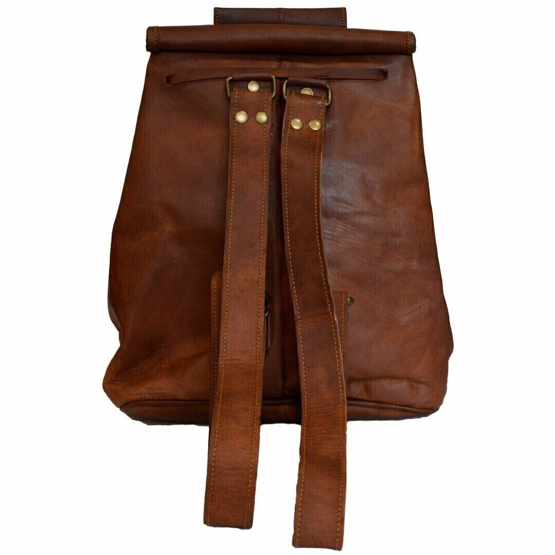 Women's Real Leather Backpack Handmade Brown Rucksack Purse Travel ...