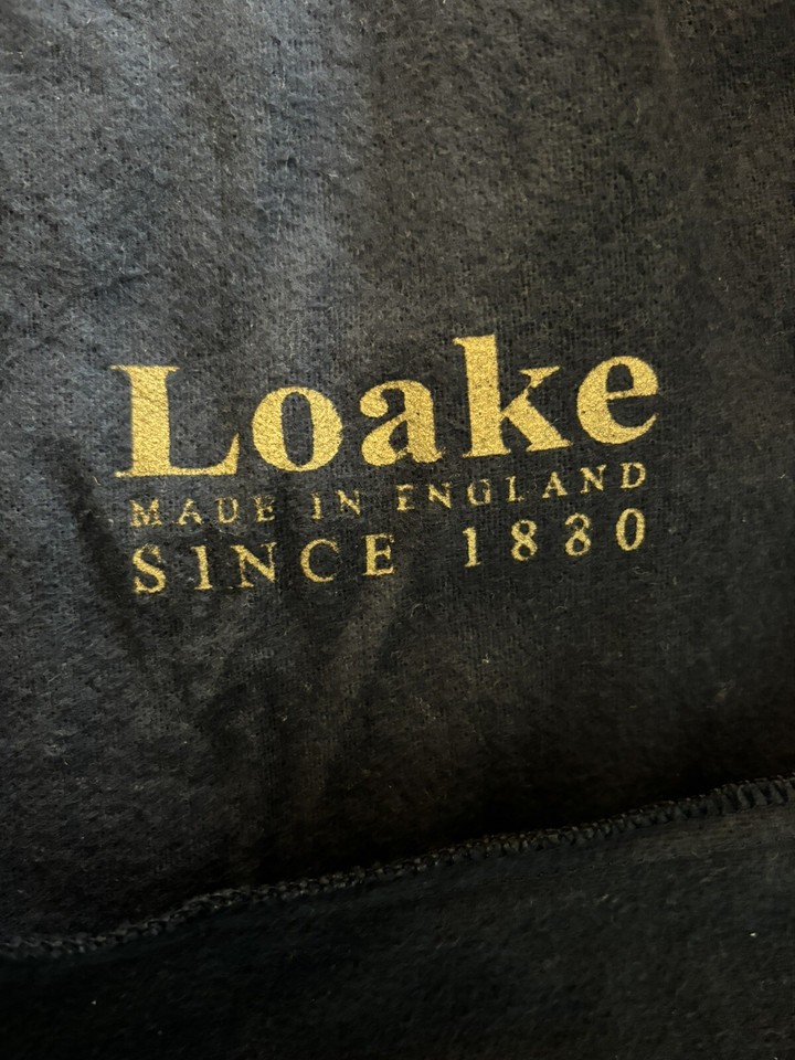 NIB Loake 301DSRF Dark Brown Suede Captoe Oxfords UK sz 10F Dainite ...