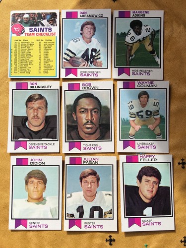 1973 Topps Football NEW ORLEANS SAINTS Complete Team Set A. Manning ...