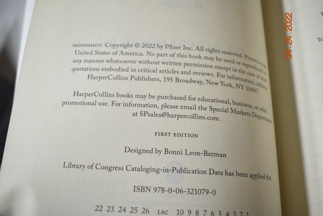 Moonshot : Inside Pfizer's Nine-Month Race to Make the Impossible ...