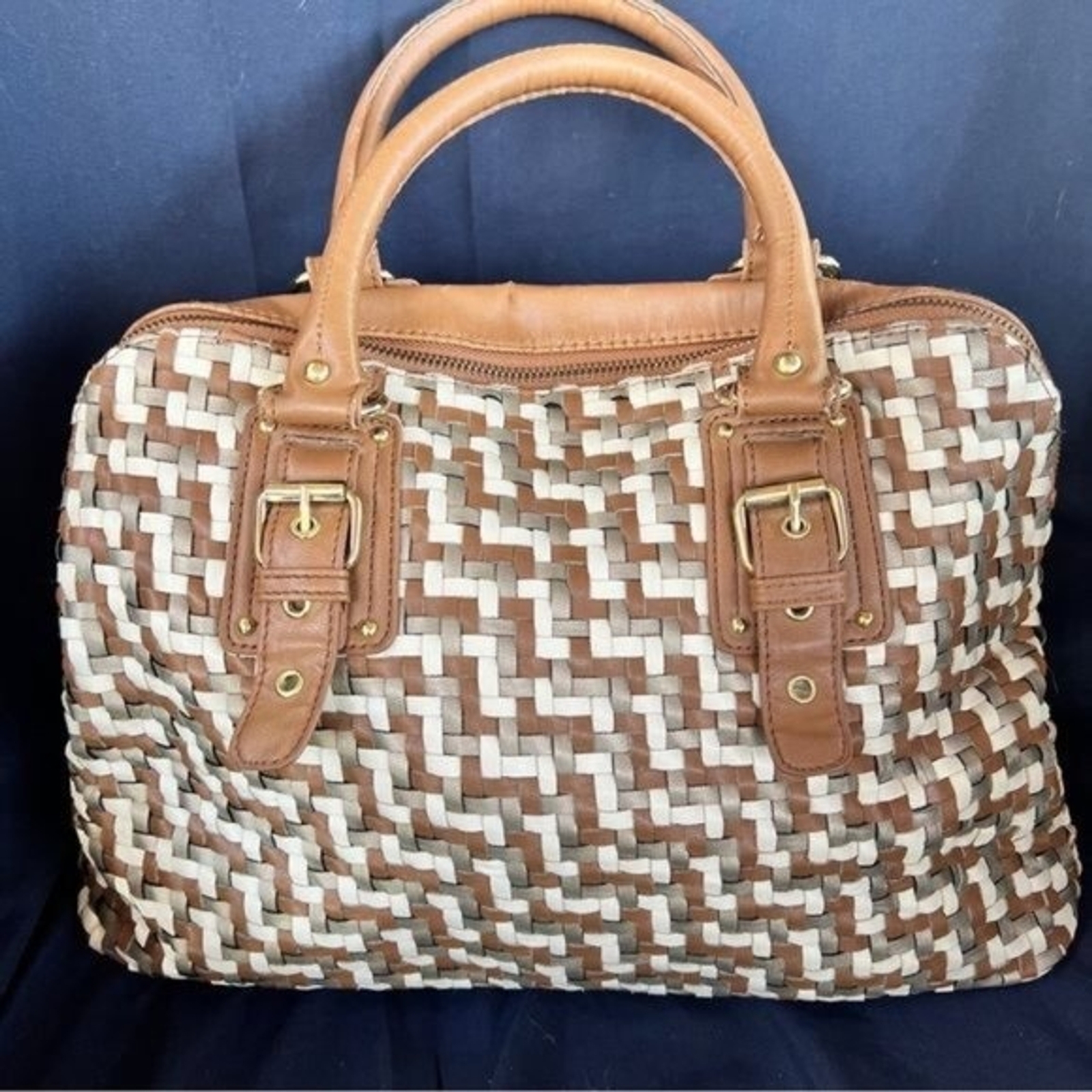 STEVE MADDEN VEGAN FAUX LEATHER WEAVE PATTERN PURSE BAG | eBay