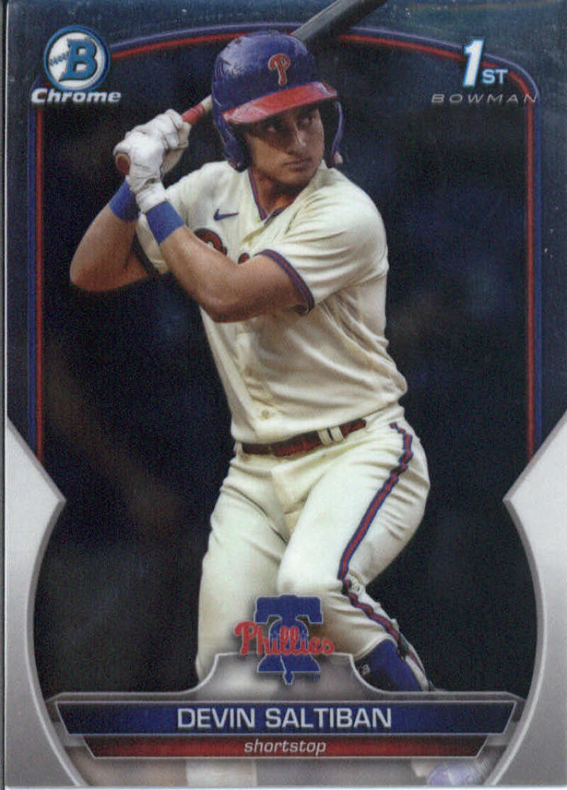 2023 Bowman Draft Chrome #BDC-2 Devin Saltiban Philadelphia Phillies | eBay