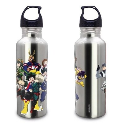 My Hero Academia Cast 25oz Stainless Steel Water Bottle Deku All Might ...