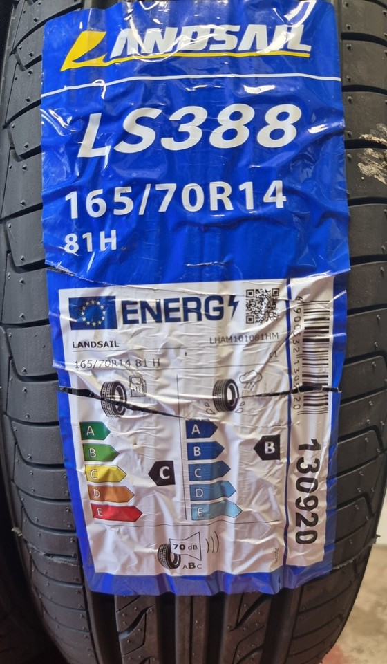 X2 165 70 14 81H LANDSAIL NEW QUALITY TYRES, AMAZING C,B RATINGS 165 ...