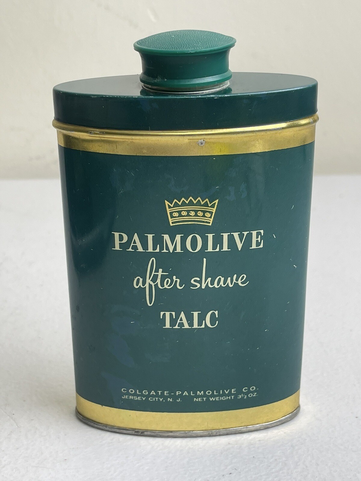 VINTAGE PALMOLIVE COLGATE AFTER SHAVE TALC POWDER 3 1/2 Oz TIN FULL | eBay
