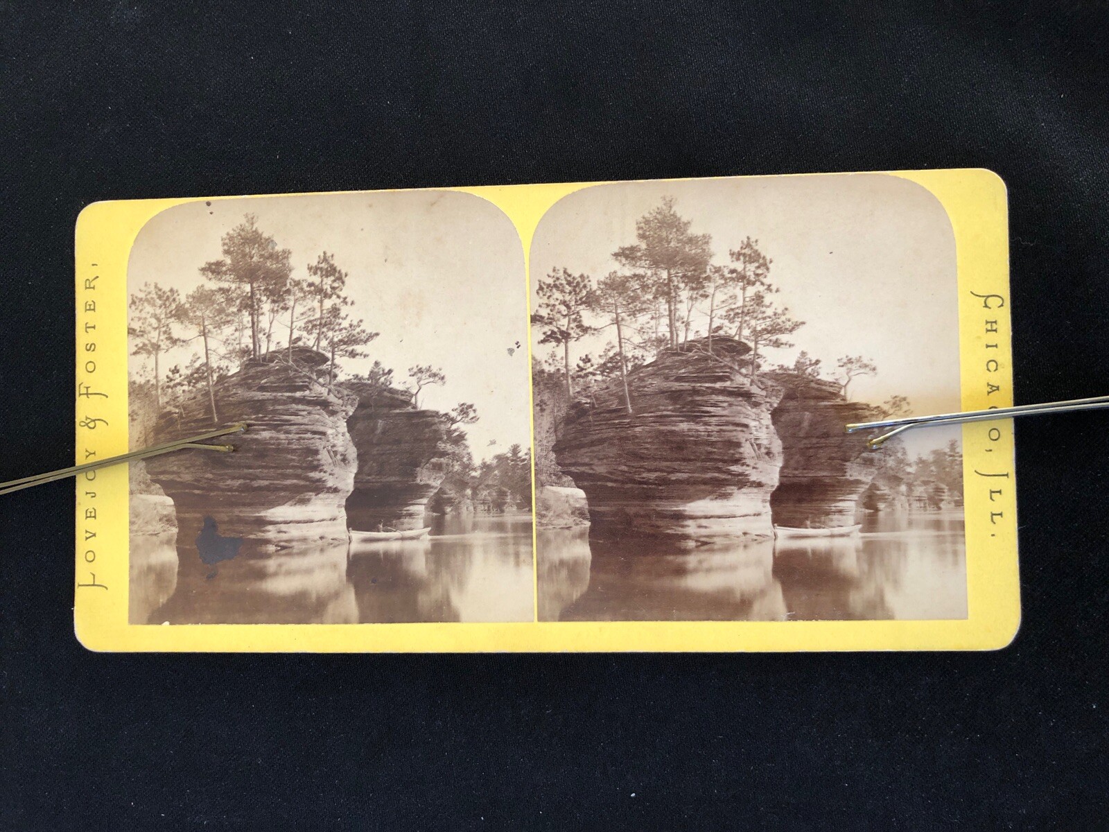 Antique Dells of Wisconsin River Lovejoy & Foster Chicago IL Stereoview ...