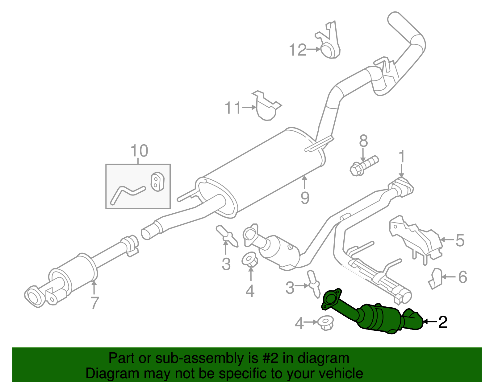 Ford OEM Catalytic Converter BL3Z5E212A Image 2 for sale online | eBay