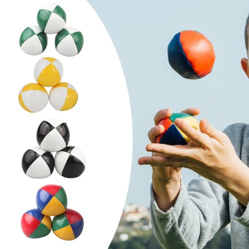 3Pcs Hand Throwing Juggling Toy with Mesh Bag Funny Circus Balls Juggle ...