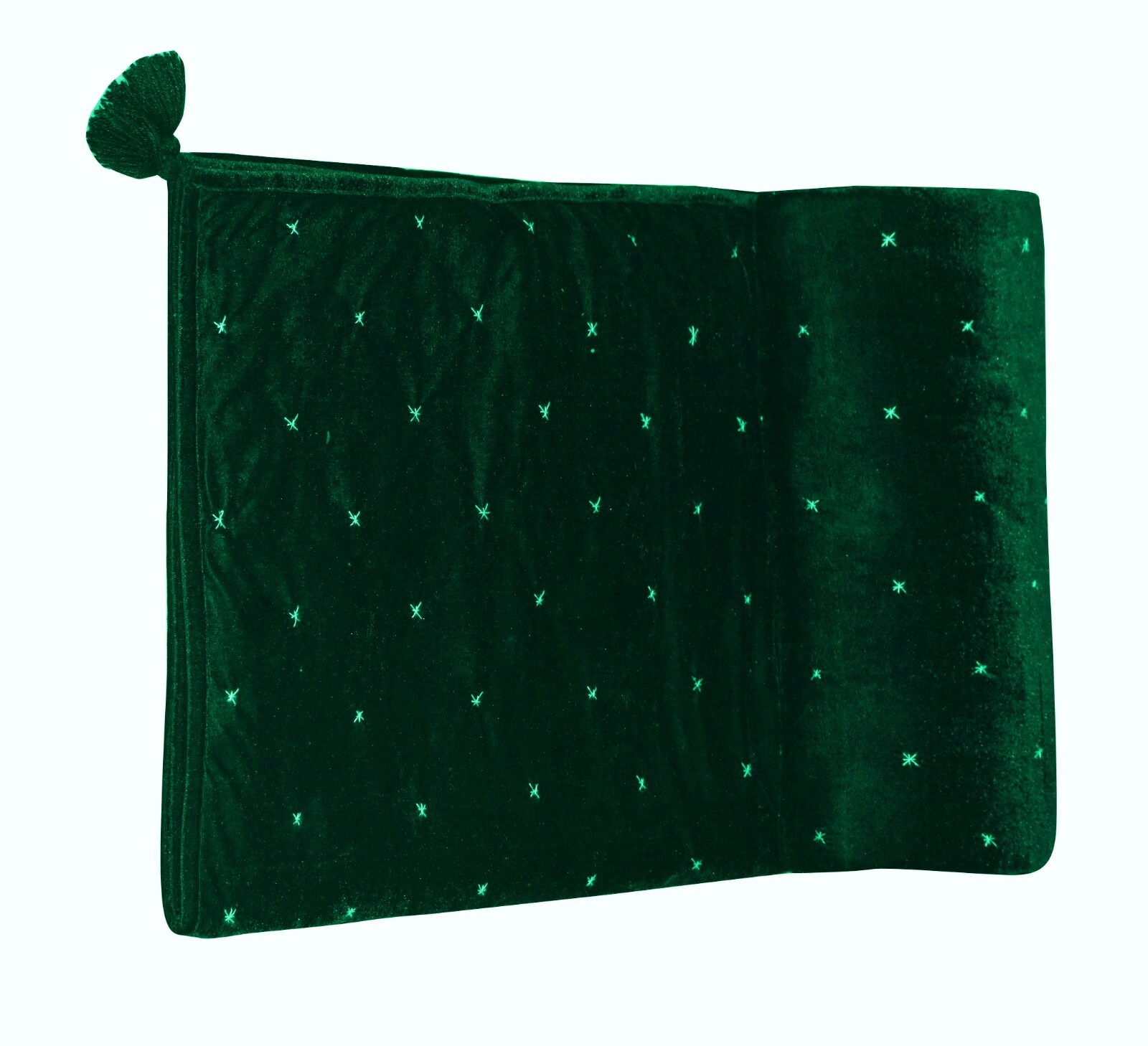 Handmade green Velvet Quilt King Throw blanket Comforter Set valentine ...