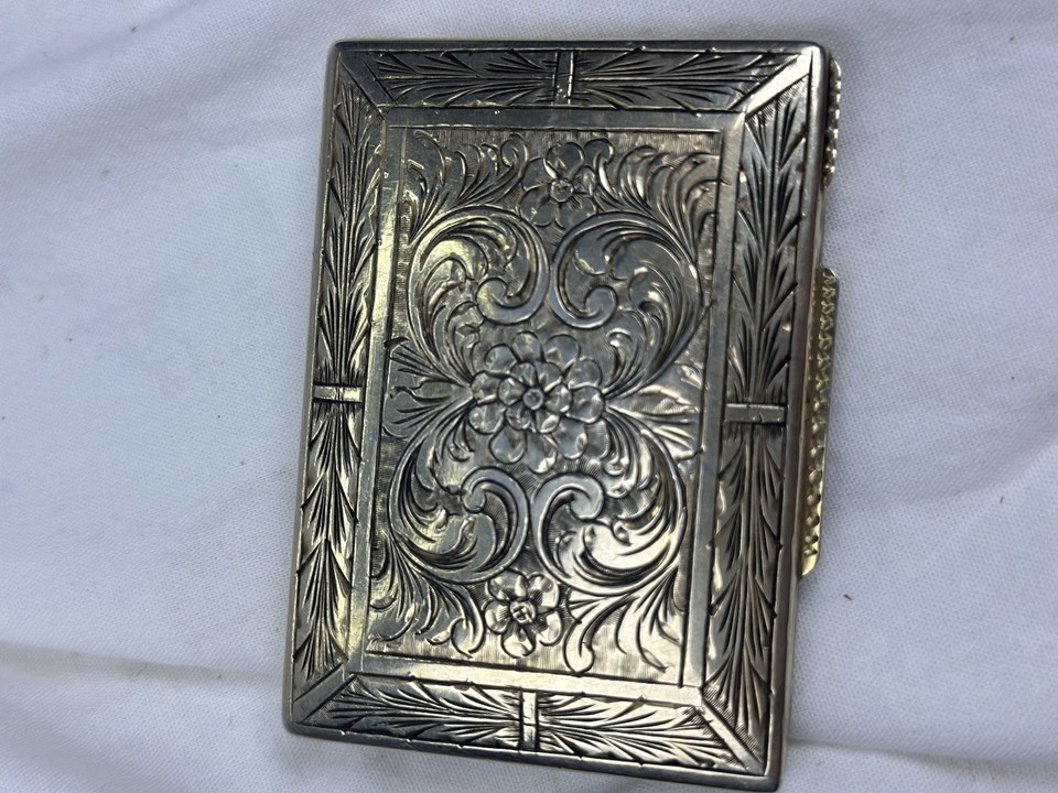 Antique Italian 800 Silver Malachite Powder Compact Carved Classical ...