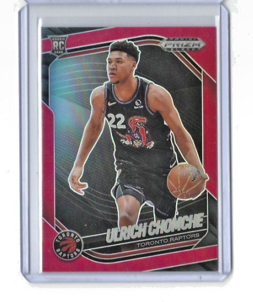 2024-25 Prizm Black Basketball Ulrich Chomche Red Prizm Rookie SP #236 ...