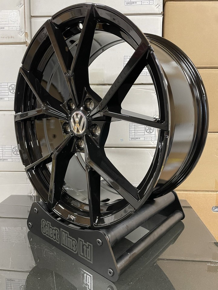 x4 19” GOLF R ALLOY WHEELS MK8 ESTORIL RIMS MK7 MK7.5 GTI GTD CADDY ...