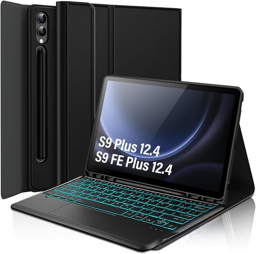 Keyboard Case for Samsung Galaxy Tab S9 FE+ / S9+ 12.4 inch, Multi ...