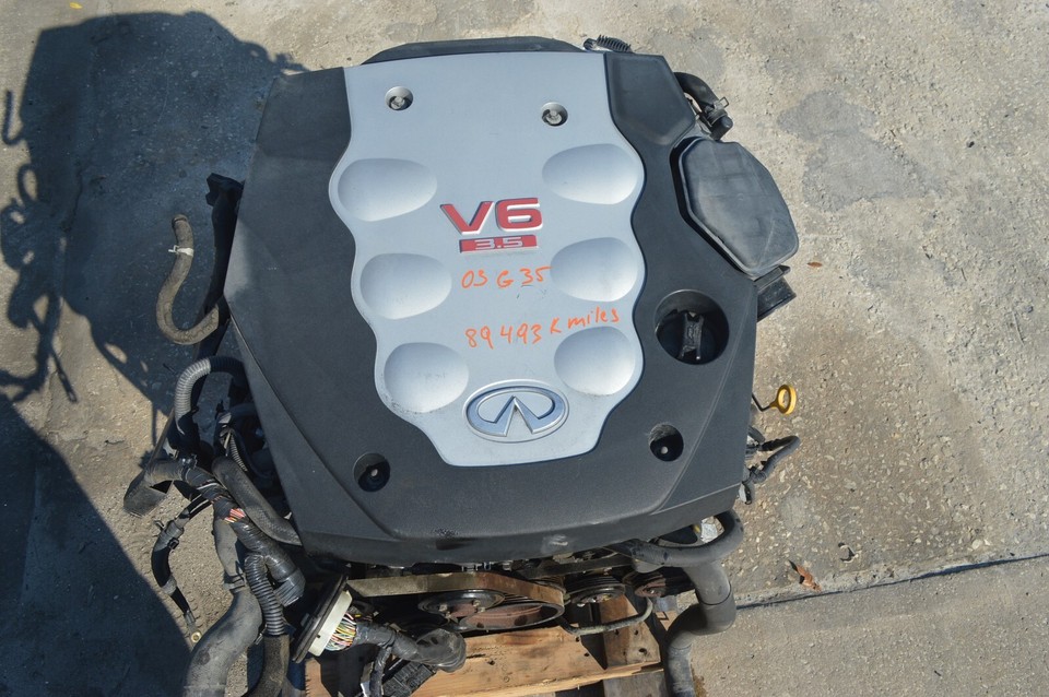 2003 Infiniti G35 3.5L Gasoline Engine Long Block COMPLETE TESTED ...
