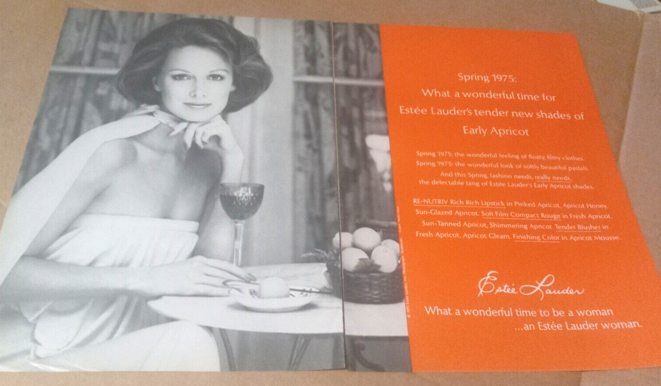 1975 print ad - Estee Lauder Cosmetics beauty Pretty Lady vintage ...