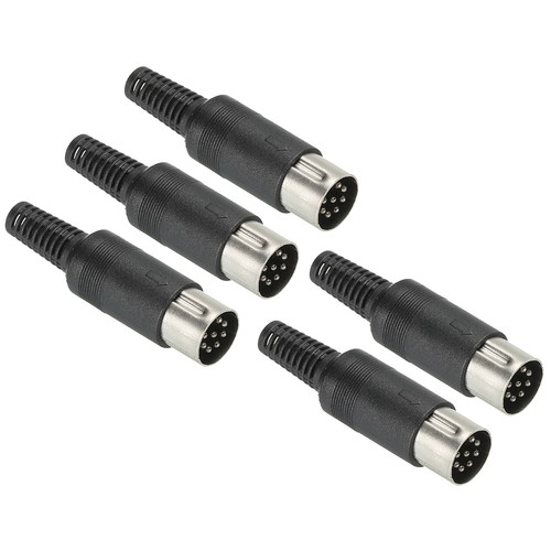 S-Video DIN Male Socket 8 Pin Signal Transmission for TV, DVD Player ...