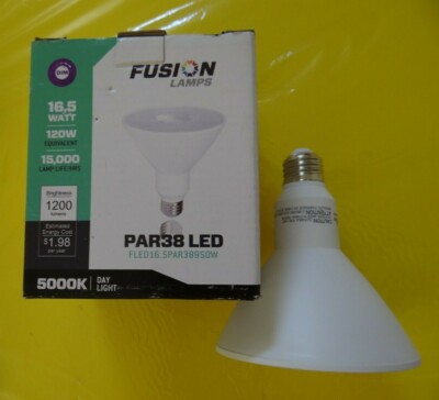 NEW Fusion Lamps PAR38 LED Dimmable 1200 Lumens 120v Daylight 5000K 16 ...