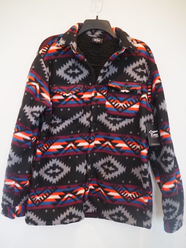 Apparel Collection Deluxe Sherpa Lined Aztec Southwestern Men's Shacket ...