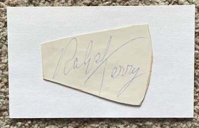 Ralph Terry signed card stock cut - Yankees A's debut 1956 | eBay
