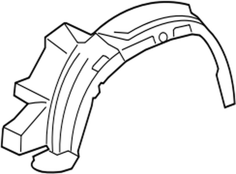 53875-60121 Toyota Liner, front fender, rh 5387560121, New Genuine OEM ...