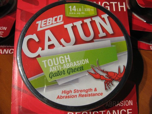 Cajun Tough Gator Green Fishing Line 14 LB Test 330 Yards Smooth Cast ...