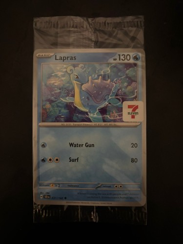 Pokemon TCG Stellar Crown Complete Master Base Set free Lapras 7-11 ...