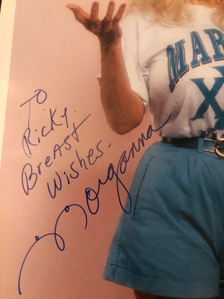 Morganna "The Kissing Bandit" Autographed Photo MARLINS 8 X 10" Color ...