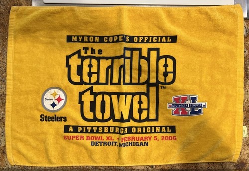Pittsburgh Steelers Terrible Towel - Super Bowl XL Champions - Feb 5 ...