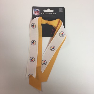 NFL Pittsburgh Steelers Football Hair Ponytail Holder Ribbon * BRAND ...