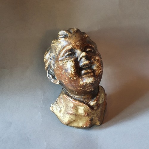 Ancient Child Head Sculpture in papier-mâché | eBay UK