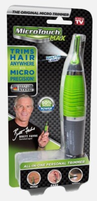 Micro Touch Max All In One Personal Hair Trimmer w/LED Light For Nose ...