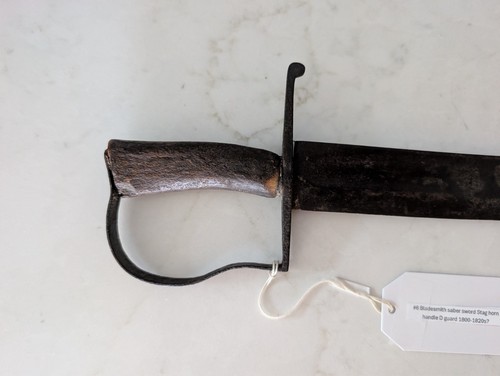 Bladesmith saber sword stag horned d guard 1800s | eBay